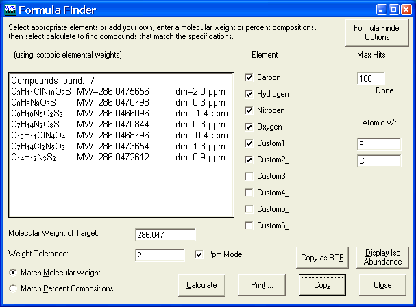 Molecular Weight Calculator